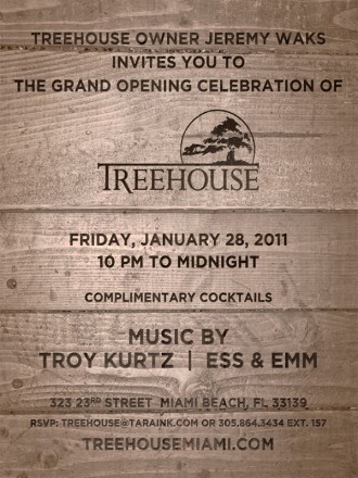 TREEHOUSE NIGHTCLUB GRAND OPENING – Premier Guide Miami
