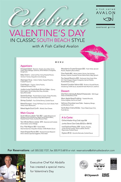 A Fish Called Avalon seduces your palate this Valentine’s Day with ...