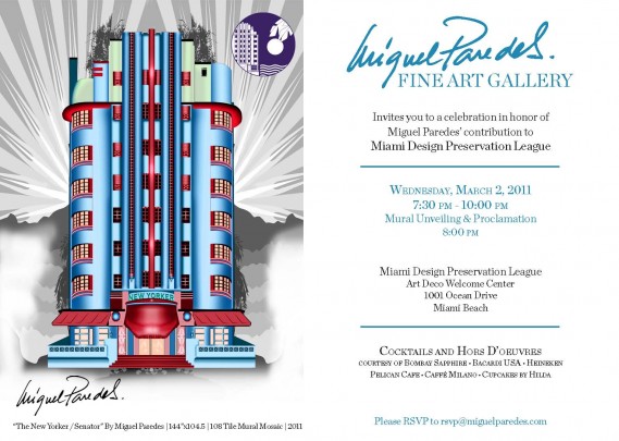 Artist Miguel Paredes donates mural to Art Deco Welcome Center and ...