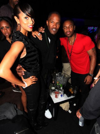 LeToya Luckett, Jamie Foxx and Tank attend Jamie Foxx’s album release ...
