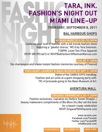 Fashion’s Night Out Miami – Premier Guide Miami