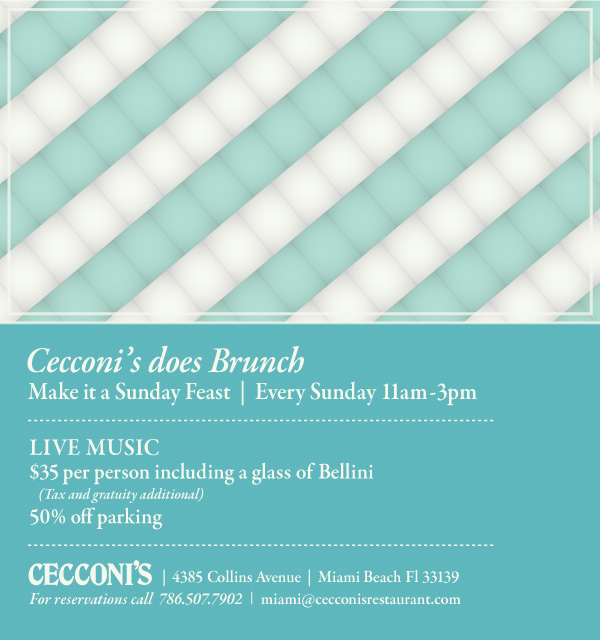 Cecconi’s Miami Beach Brunch – Premier Guide Miami