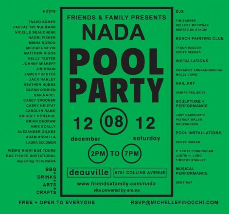 NADA Miami Beach 2012 Pool Party – Premier Guide Miami