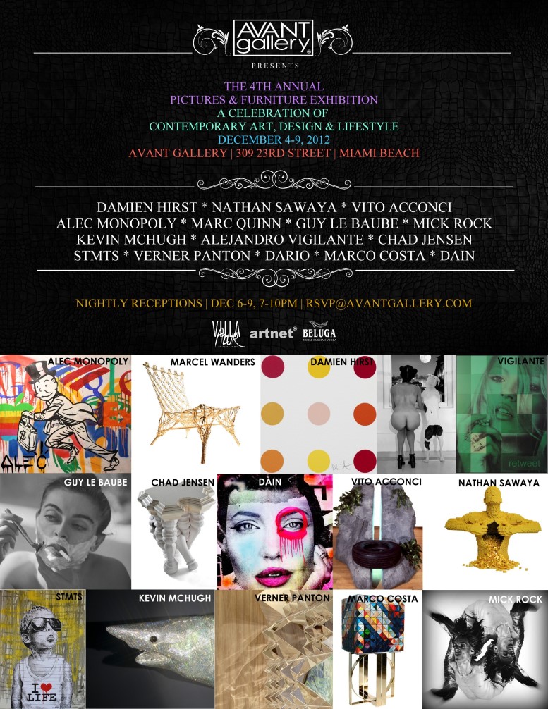 Avant Gallery presents its annual mega exhibition: Pictures & Furniture ...