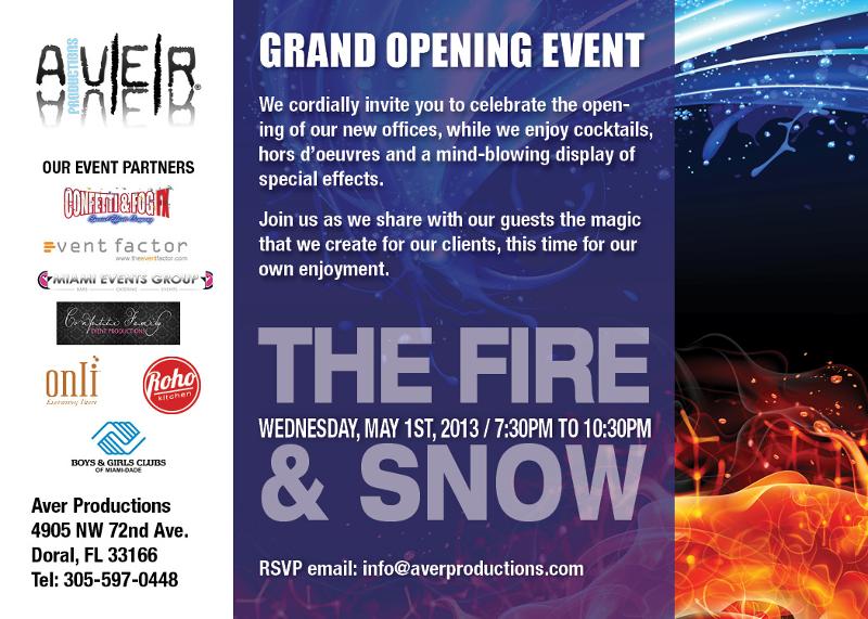 AVER PRODUCTIONS’ GRAND OPENING EVENT – Premier Guide Miami