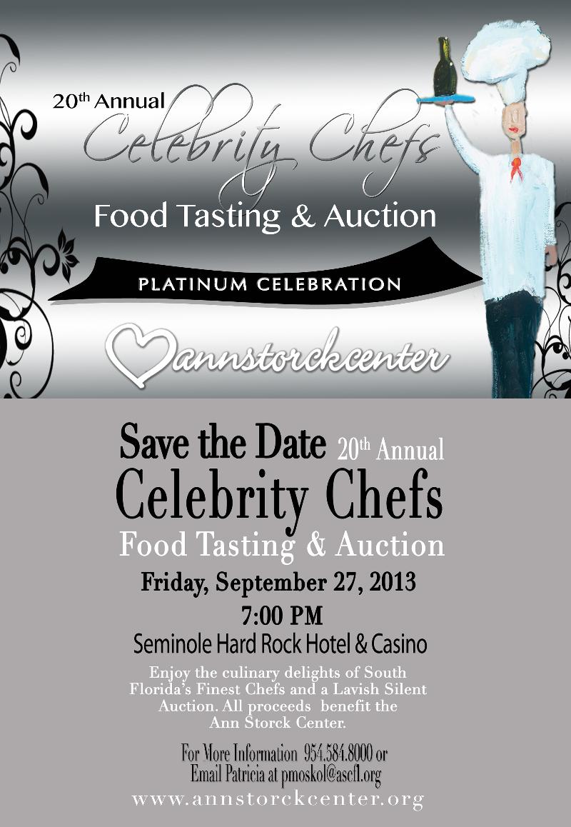 20th Annual Celebrity Chefs Food Tasting & Auction @AnnStorckCenter ...