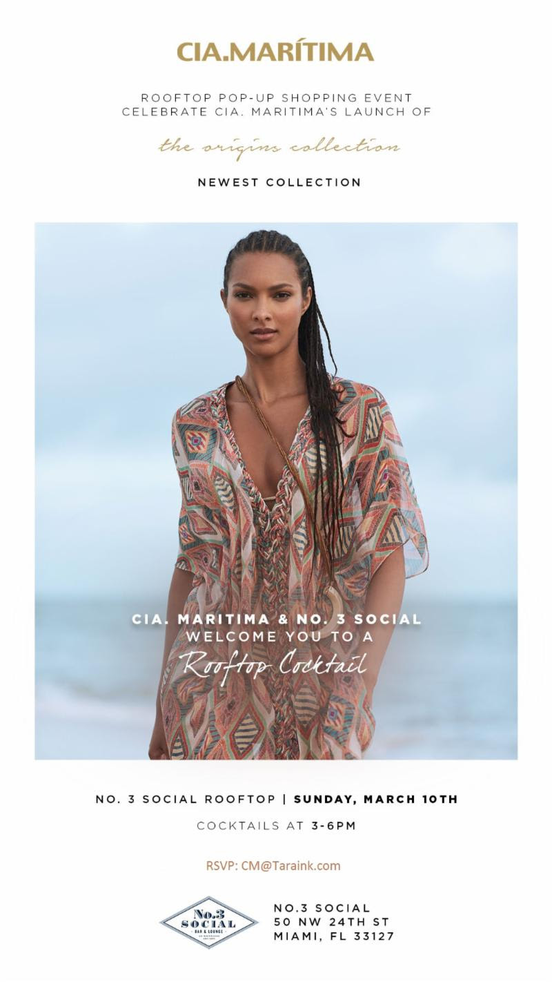 Cia. Maritima hosts rooftop pop up at No.3 Social l Sunday, March 10 ...