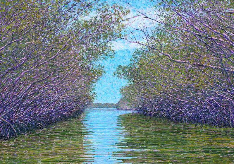 Opening of John David Hawver’s art exhibit at Pinecrest Gardens ...