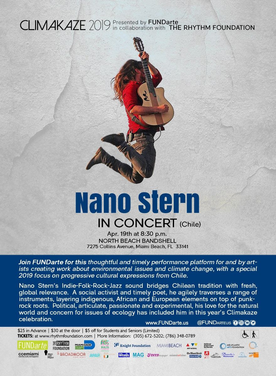 NANO STERN IN CONCERT (CHILE) – CLIMAKAZE MIAMI – Premier Guide Miami