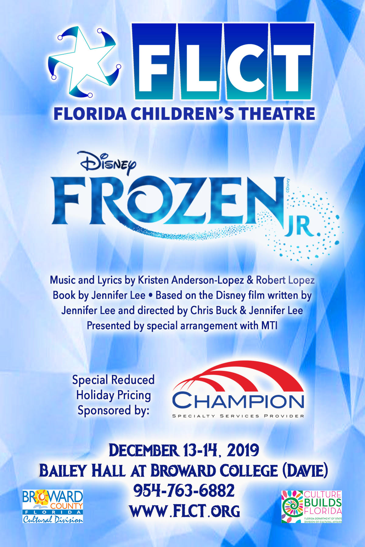 FLORIDA CHILDREN’S THEATRE BRINGS FROZEN, JR. TO SOUTH FLORIDA ...
