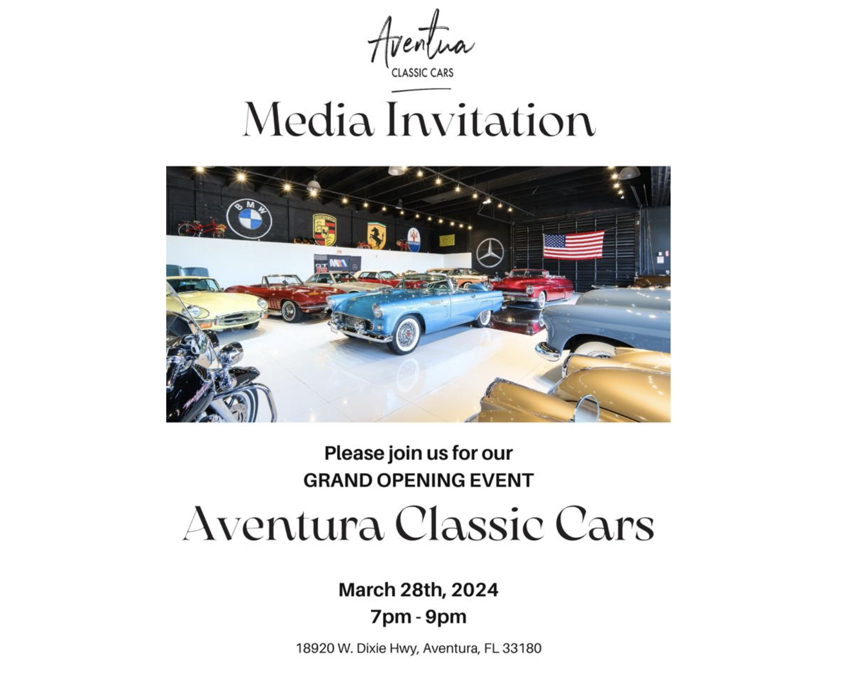 Own a Piece of Luxury Car History w/Grand Opening of Aventura Classic ...