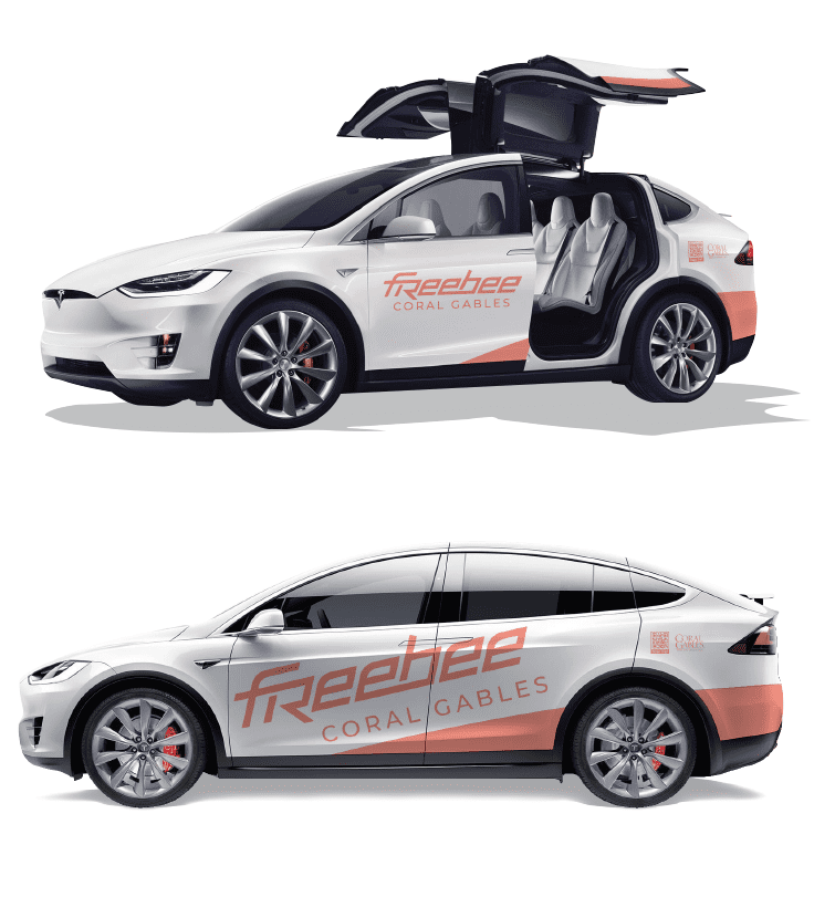 Freebee Tesla Model X Rideshare Service Launches in Coral Gables with ...