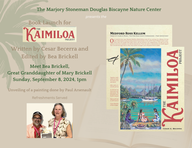 The book launch of KAIMILOA, written by Florida Historian Cesar Becerra ...