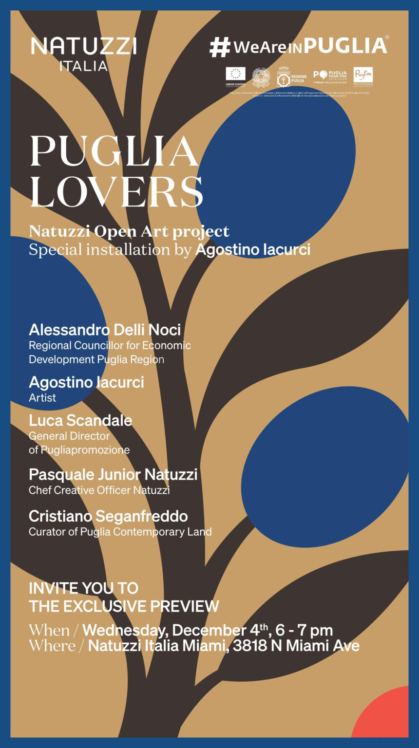 PUGLIA LOVERS AT NATUZZI MIAMI – Premier Guide Miami
