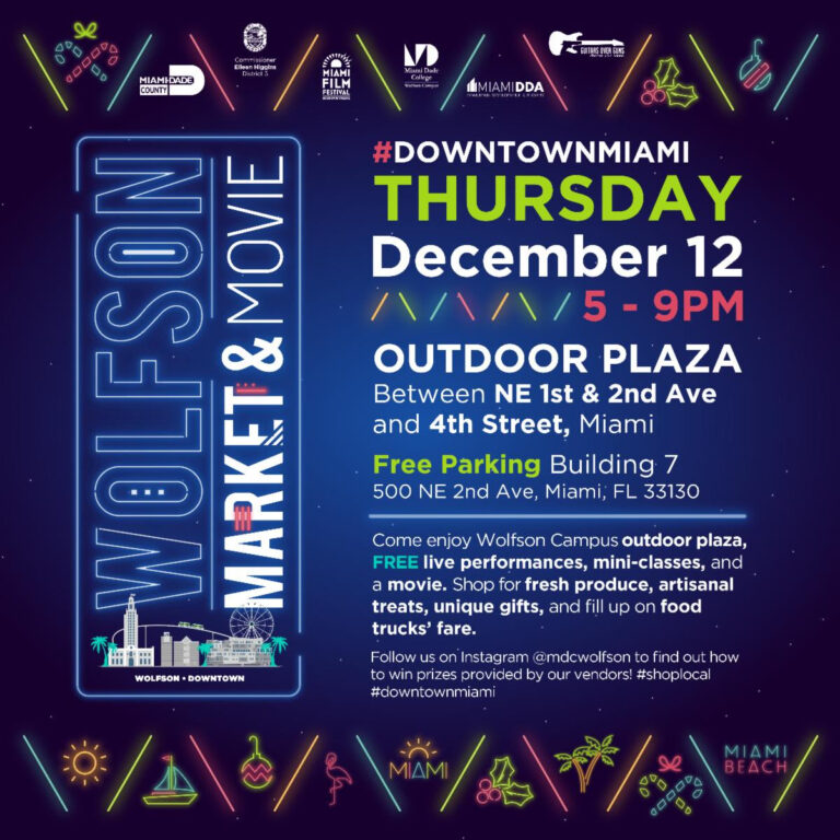 MDC- Wolfson Market and Movie Night – Premier Guide Miami