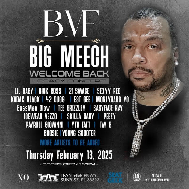 BMF Legend Big Meech ‘Welcome Back’ Concert Set for Feb. 13, 2025 at ...