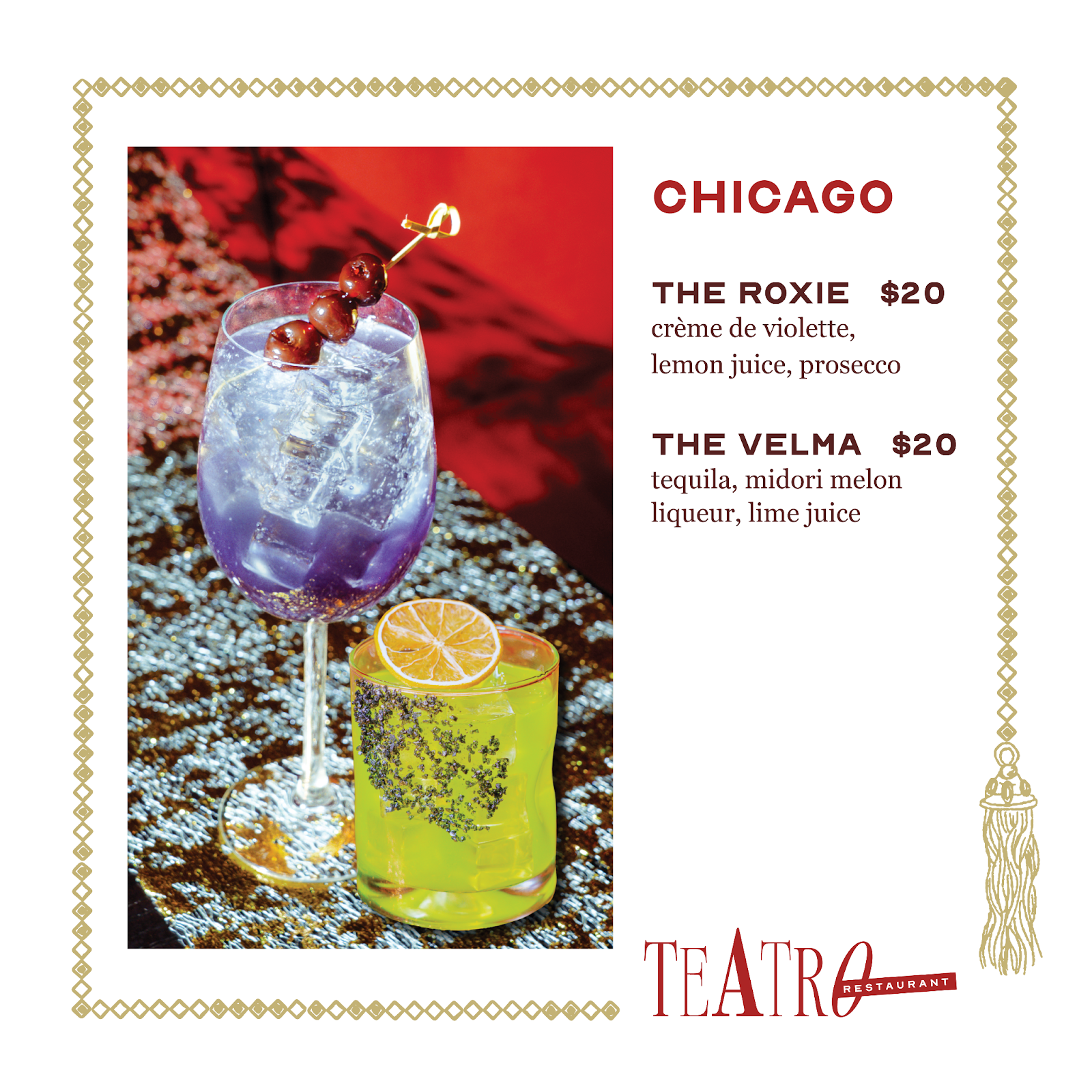 Teatro Unveils Themed Cocktails to Celebrate Chicago’s Miami Broadway ...