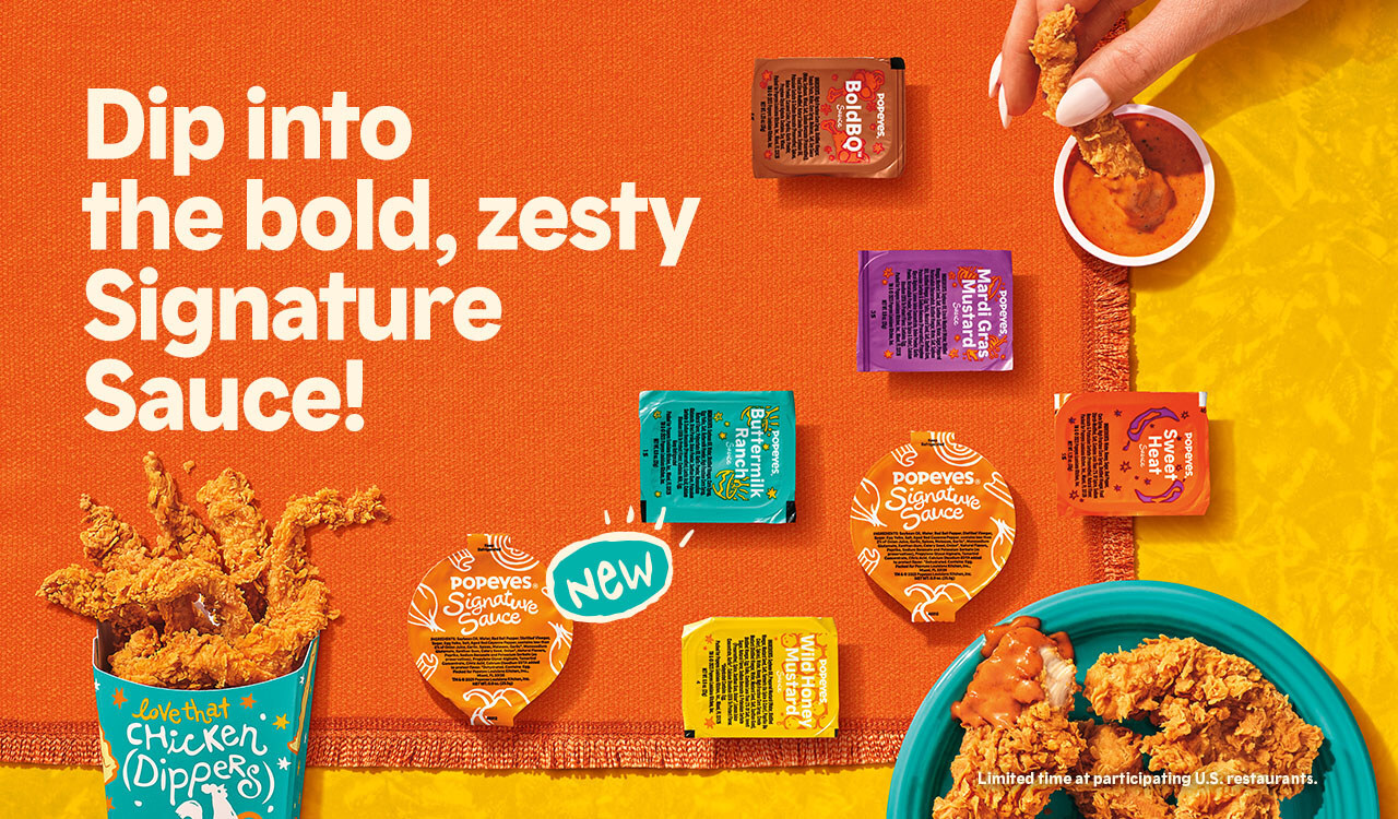Popeyes® Officially Dips Into The Party with Their First-Ever Signature ...