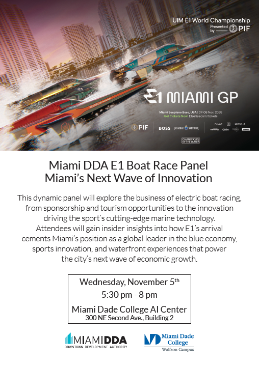 Miami’s Next Wave of Innovation E1 Miami Racing Series Panel Discussion ...