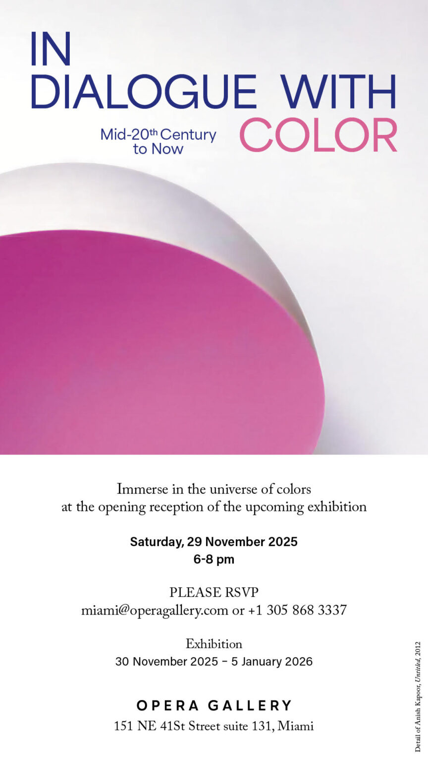 Opera Gallery Miami Unveils In Dialogue with Color: A Mid-20th Century ...