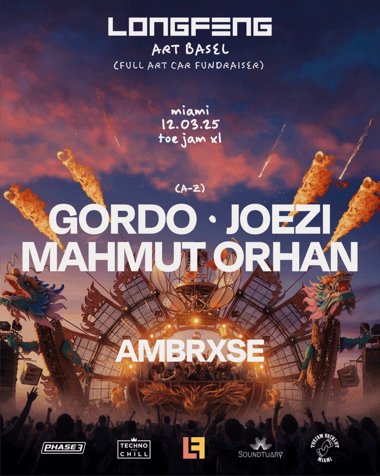 Long Feng Art Car at Toe Jam XL During Miami Art Week – Premier Guide Miami