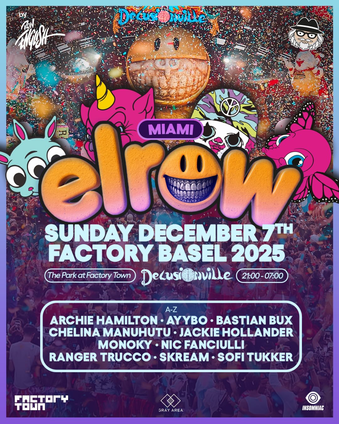 Factory Town Elrow & Closing Parties During Art Week – Premier Guide Miami