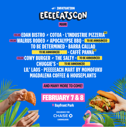 EEEEEATSCON Miami 2026 Returns with Exclusive Chase Cardholder Perks ...