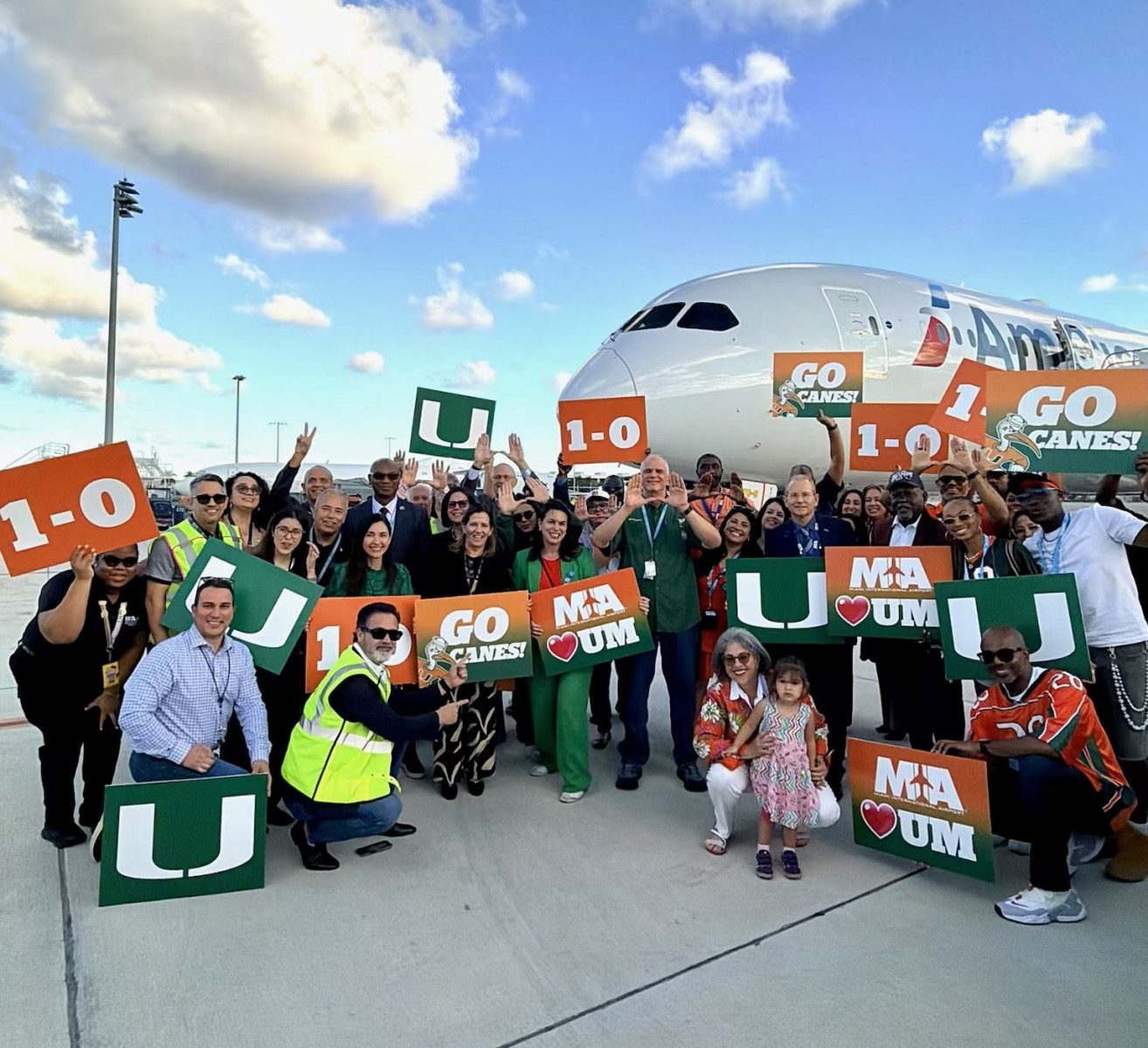 Miami Hurricanes Return Home to Heralded Welcome at Miami International ...