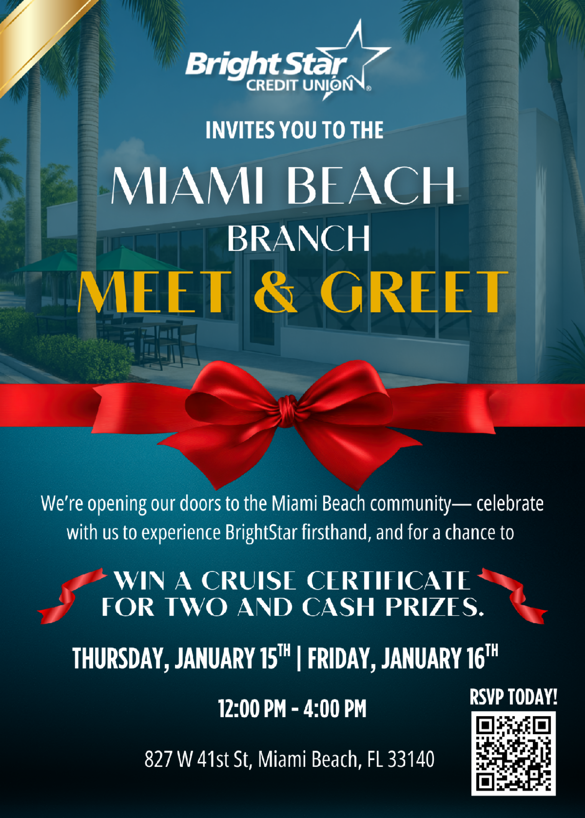 BrightStar Credit Union Miami Beach Branch Meet & Greet – Premier Guide ...