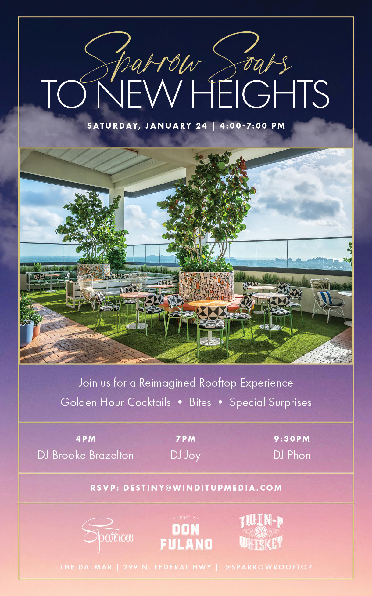 Sparrow’s Rooftop Relaunch on January 24 – Premier Guide Miami