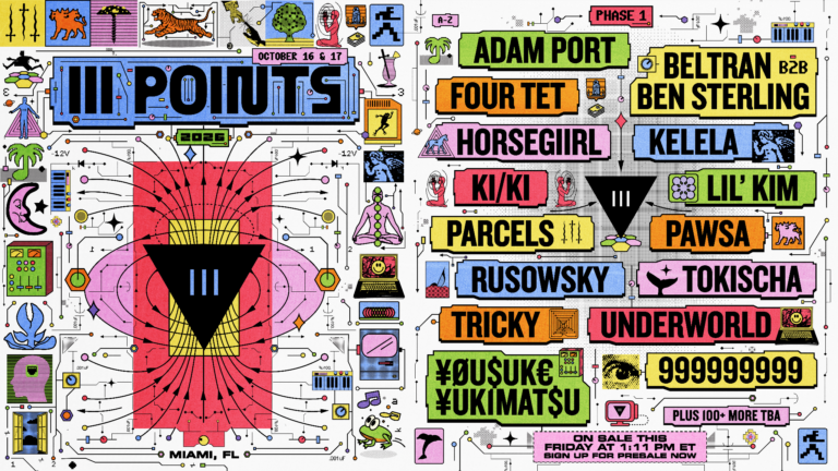 III POINTS REVEALS PHASE I 2026 LINEUP FEATURING FOUR TET, PAWSA, LIL ...